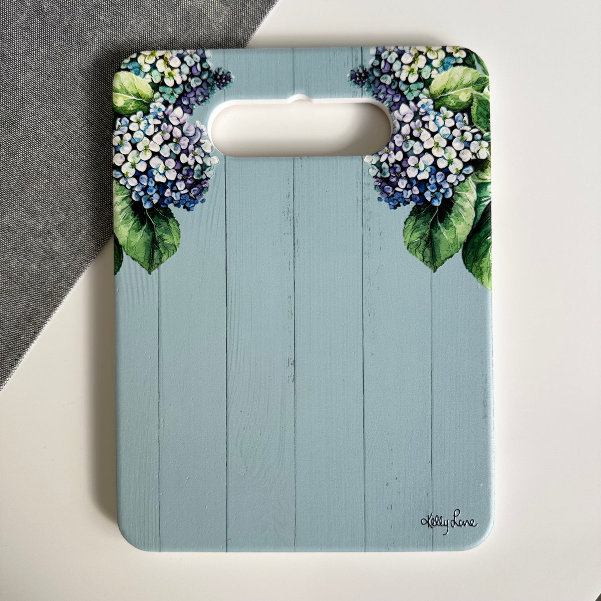 Hydrangea Ceramic Grazing Plate - Aqua – DAS Decor